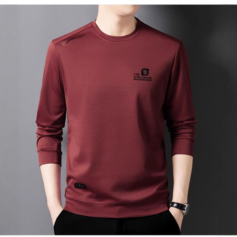 Tシャツ メンズ 男性用 長袖 トップス 春秋 カットソー プルオーバー クルーネック プリント カジュアル 普段使い 部屋着