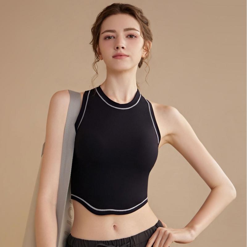 ヨガウェア レディース 揺れない スポーツブラ 夏 秋 パッド付き ランニング フィットネス 運動インナー ピラティス トレーニング