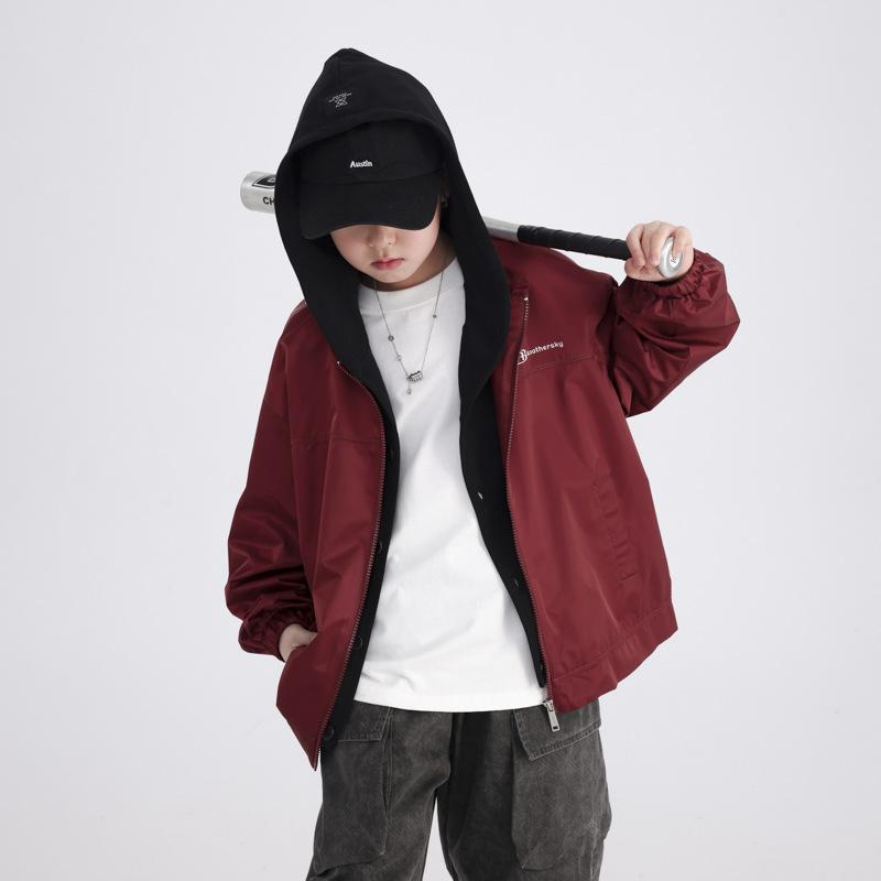 ジャケット 子供服 男の子 秋物 アウター キッズ スポーツ ジャンパー パーカー フード付き 野球・性別: 男の子・領型: 翻領・対象年齢: 中・高学年 (8歳以上、身長140cm以上)・シーズン: 秋・スタイル: 韓国版・柄: アルファ...