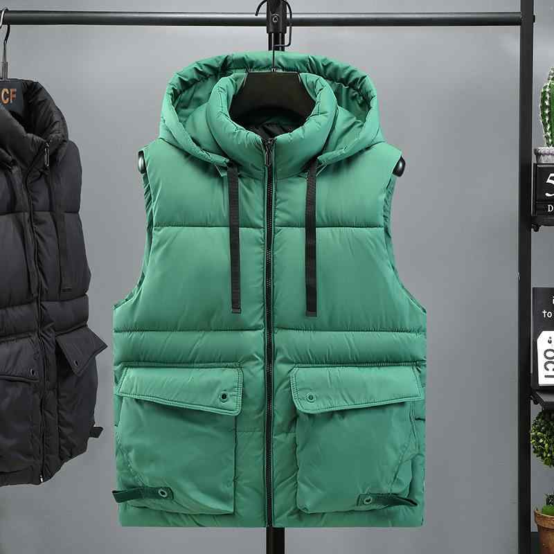 メンズ ファッション ベスト 秋冬 男性用 保温 チョッキ 袖なし アウター 防寒着 綿