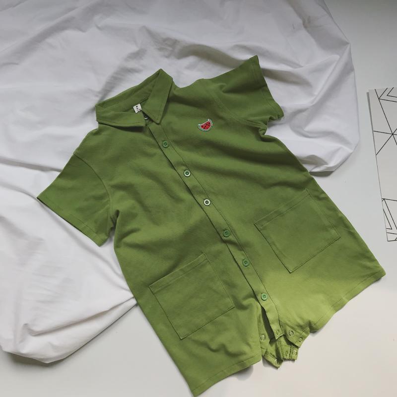 ベビー服 男女兼用 半袖 ロンパース ポロシャツ風 大容量ポケット付き 開きスナップボタン付き かわいい 韓国風・素材: 綿・袖丈: 半袖・対象: 男女兼用・スタイル: 韓国風・厚さ: 薄手・主な素材: 綿95%・種類: ロンパース・色: ...