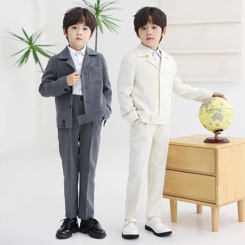 キッズ フォーマル スーツ 秋冬 韓国風 ジャケット パンツ セットアップ 男の子 子供 発表会 結婚式 卒園式 入学式