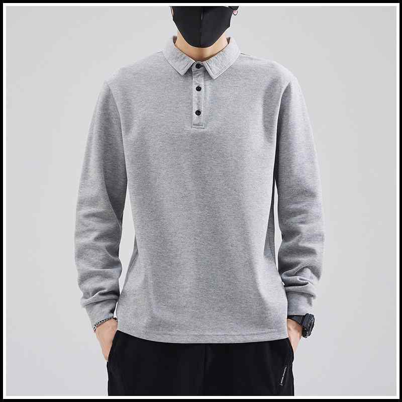 ポロシャツ メンズ 男性用 スウェットシャツ 長袖 トップス アメカジ ゆったり カットソー プルオーバー 秋冬[ "・スタイル: 軽熟カジュアル", "・袖丈: 長袖", "・フィット: ...