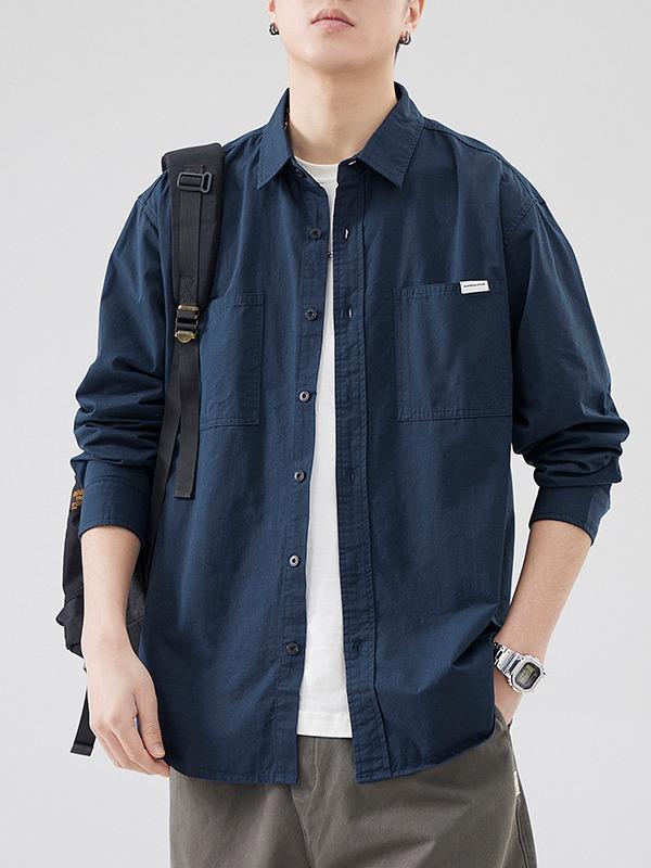 シャツ メンズ 男性用 トップス 春物 春服 ゆったり リラックス レトロ カジュアル アメカジ