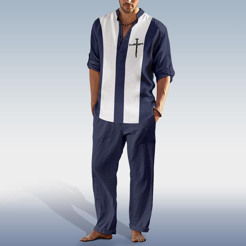 シャツ メンズ 男性用 長袖シャツ 長袖Tシャツ 大きいサイズ 欧米風 デジタルプリント トップス カットソー カジュアル