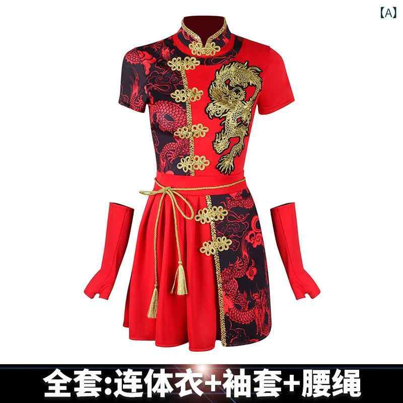 2チャイナドレス レディース 中国風 舞台衣装 セクシー ジャズダンス DJ セットアップ ナイトクラブ