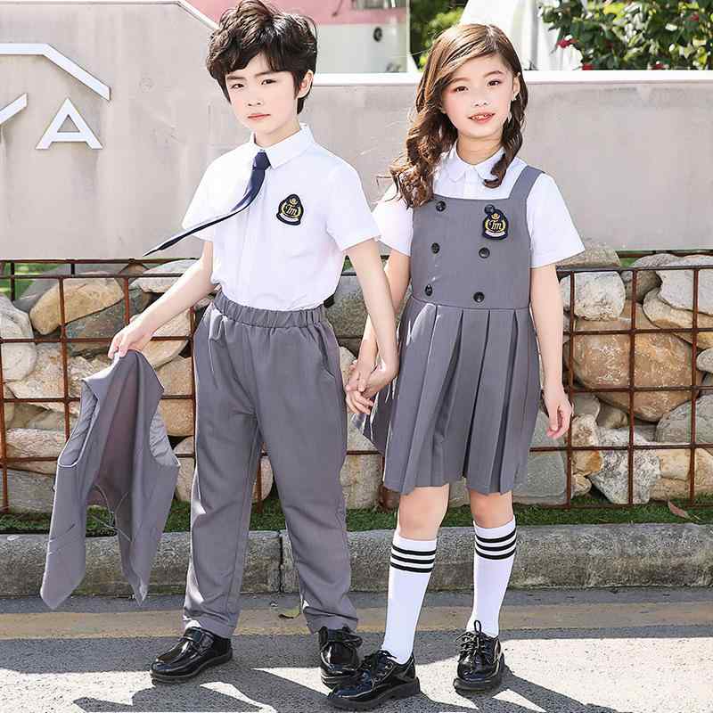 幼稚園 春秋用制服 子供用スクールユニフォーム スポーツウェアセット 小学生クラスユニフォーム イギリス風・スタイル: 学院・対象年齢: 中大童（8歳以上.140cm以上）・対象: 男女兼用・留め具の種類: シングルブレスト・要素: セット...