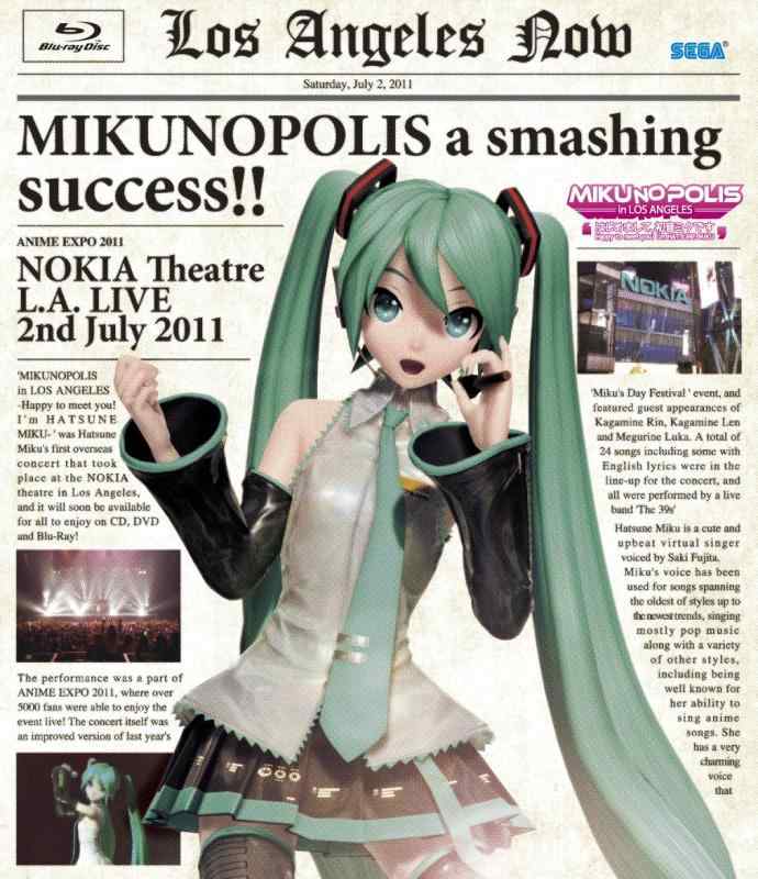 MIKUNOPOLIS in LOS ANGELES “はじめまして、初音ミクです” [Blu-ray]