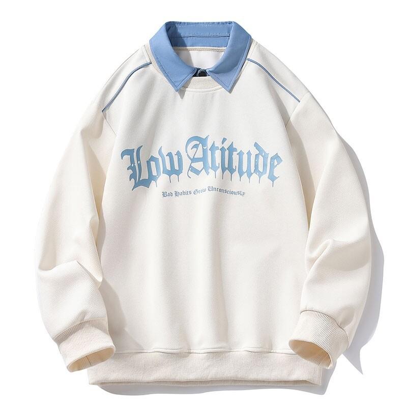 シャツ ボーイズ 春秋 ティーンエイジャー かっこいい ゆったり 長袖 トップス 襟付き・スタイル: プルオーバー・袖丈: 長袖・主な生地の組成: 96%以上・シーン: カジュアル・フィット: ゆったり・カラー: ホワイト, ブラック・サイ...