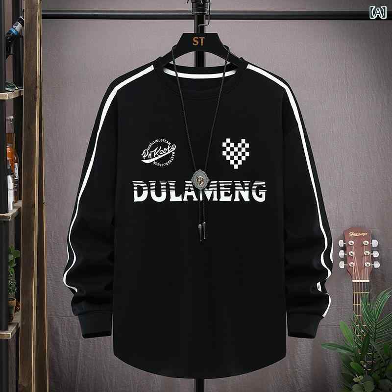 Tシャツ 男の子 大童 長袖 ティーンエイジャー 高校生 中学生 トップス トレーナー スウェット かっこいい ボーイズ 春秋[ "・スタイル: 韩版", "・袖丈: 長袖", "・ネックラ...