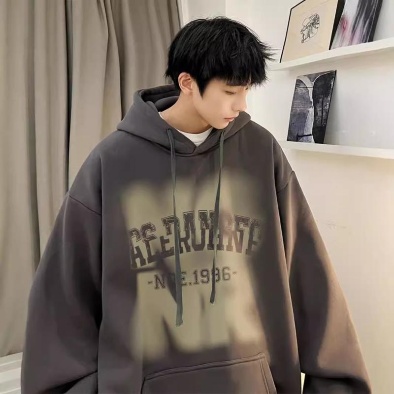 パーカー 男の子 春秋冬 青少年 高校生 大学生 厚手 フード付き トレーナー ジャケット アウター おしゃれ