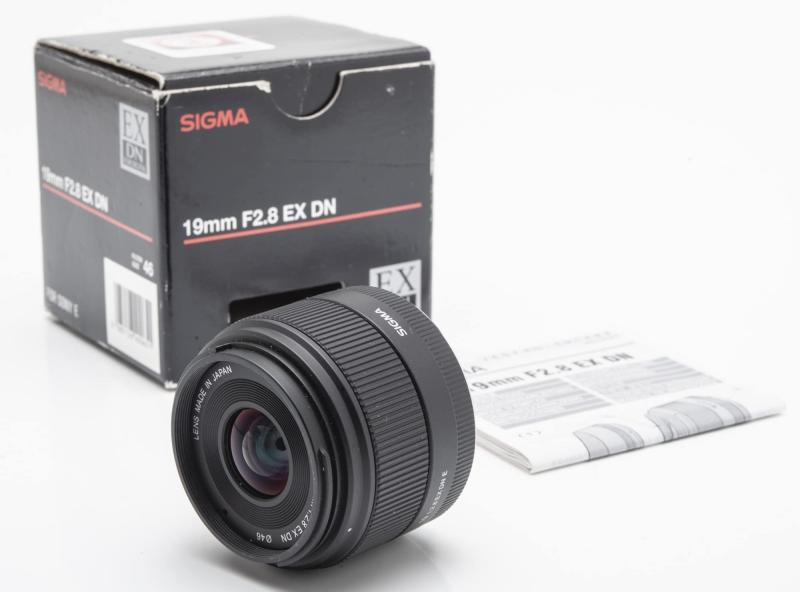 シグマ 19mm F2.8 EX DN ソニーEマウント用 デジタル専用 単焦点 広角 19mm F2.8 EX DN SE400965