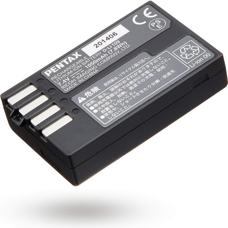 ペンタックス PENTAX D-LI109 充電式リチウムイオンバッテリー 39096【バッテリータイプ】リチウムイオン電池【スペック】容量 1050mAh/ 7.8Wh【別売・専用バッテリーチャージャー K-BC109J】D-LI109の...