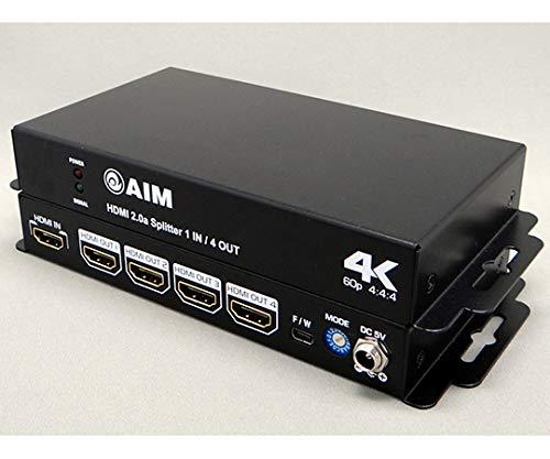 エイム電子 4K/60p(18Gbps)対応 HDMIスプリッター AVS-18G104HDMI　4系統出力（Type　A）Ver2.0a準拠RoHS対応最大対応解像度：4096×2160（4K/60p）HDCP2.2対応■ ご購入前に必ず...