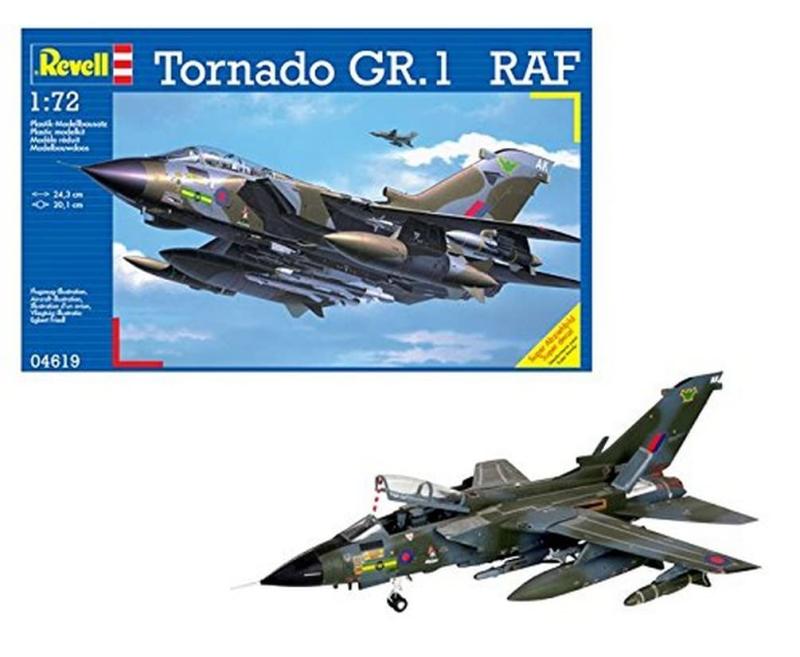 ドイツレベル(Revell) 1/72 トーネード GR. Mk.1 04619 プラモデル組み立て、塗装が必要なプラモデル。別途、工具、塗料等が必要。