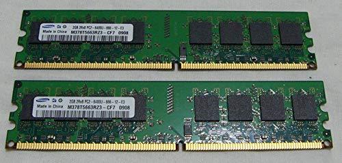 PC2-6400 DDR2-800 2GB*2本=4GB デスクトップ用DDRメモリ samsung
