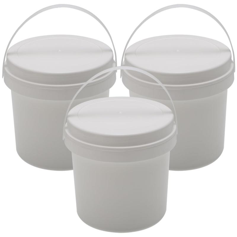 DOITOOL おもちゃオーガナイザー 収納バケツ 4.9×4.3×4.6インチ キッズ積み木ホルダー 食品スナック容器 取っ手付き 多目的小型ストレージバケット多用途収納バケツ：コンパクトな約5インチ×4.3インチ×4.6インチのサイズで...