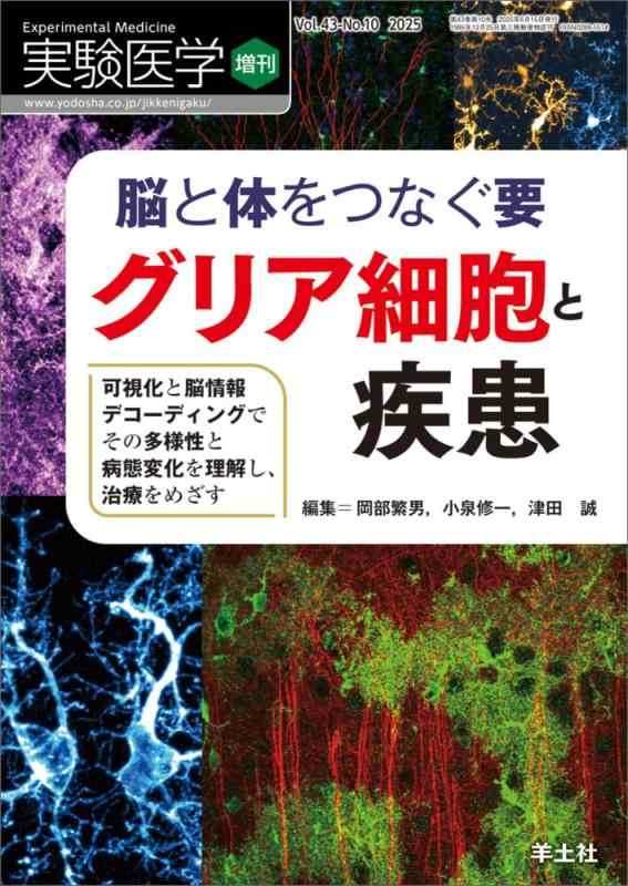 実験医学増刊 Vol.43 No.10 脳と体をつなぐ要　グリア細胞と疾患〜可視化と脳情報デコーディングでその多様性と病態変化を理解し、治療をめざす■ ご購入前に必ずご確認ください ■1. 在庫管理とご注文の確定当店は複数のオンラインモール...