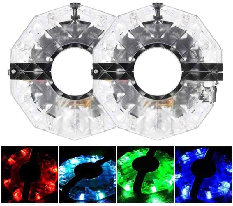 自転車 ホイールライト，ACEDOAMARE 自転車タイヤ用ライト ホイールライト usb led ライト 充電式 パターン4種 4色 テールランプ 夜間 事故 防止 ライト 簡単取り付け 防水 安全警告ライトテールライト：自転車のホイール...