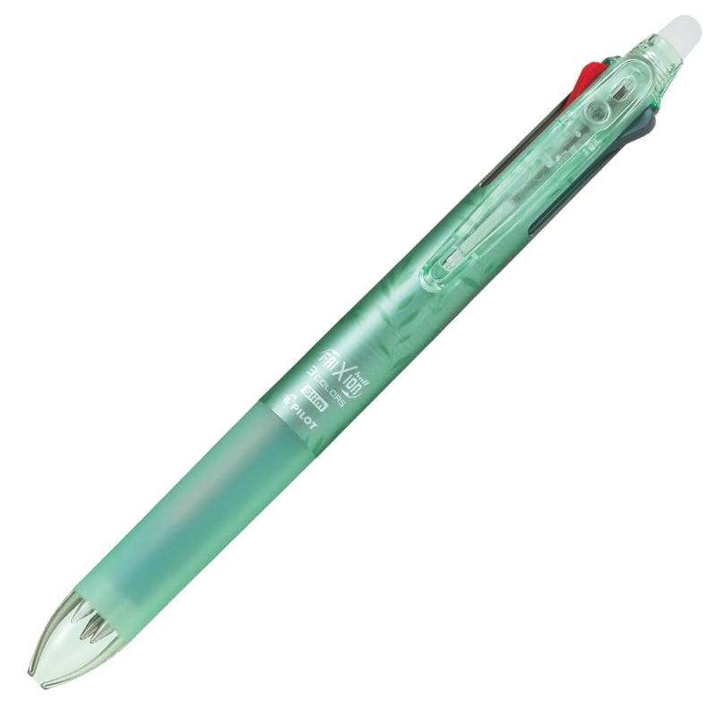 PILOT 多色ボールペン フリクションボール3スリム 0.5mm フロストグリーン PLKFBS60EFDFRG【こすると消える】：摩擦熱で筆跡が消えるフリクションインキ搭載。筆跡が乾いてから、軸後部のラバーでこすると色が消えます。【消し...