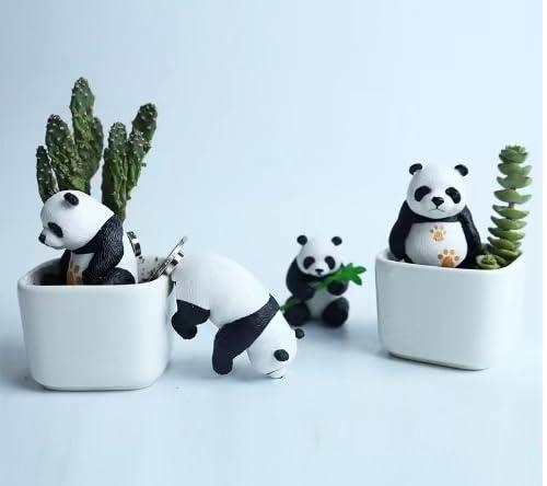 Maijia 冷蔵庫マグネットかわいいパンダ4点セット3 D立体デザインでプレゼントに最適