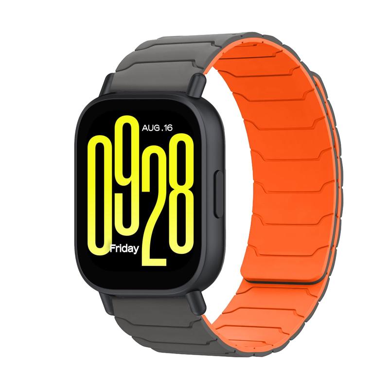[Hinnwer] 22mm バンド Xiaomi Watch S5/S4/S4 Sport/S3/S2 / ウォッチ2/2 Pro 対応 磁気 シリコン 時計ベルト スポーツ マグネット バンド 柔らかい 防水 替えバンド 交換ストラップ...