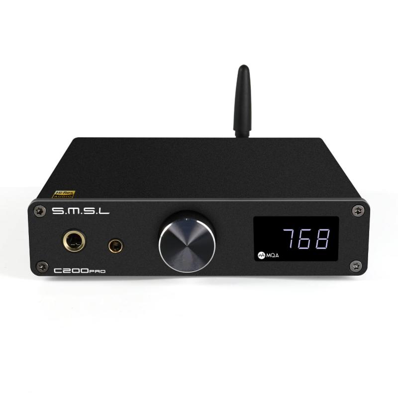 AOSHIDA の SMSL C200 PRO LDACヘッドホンアンプ DAC Amp ES9039Q2M XU-316 DSD512 32Bit/768kHz アナログオーディオコンバーター、USB Type-C/光/同軸/Blueto...