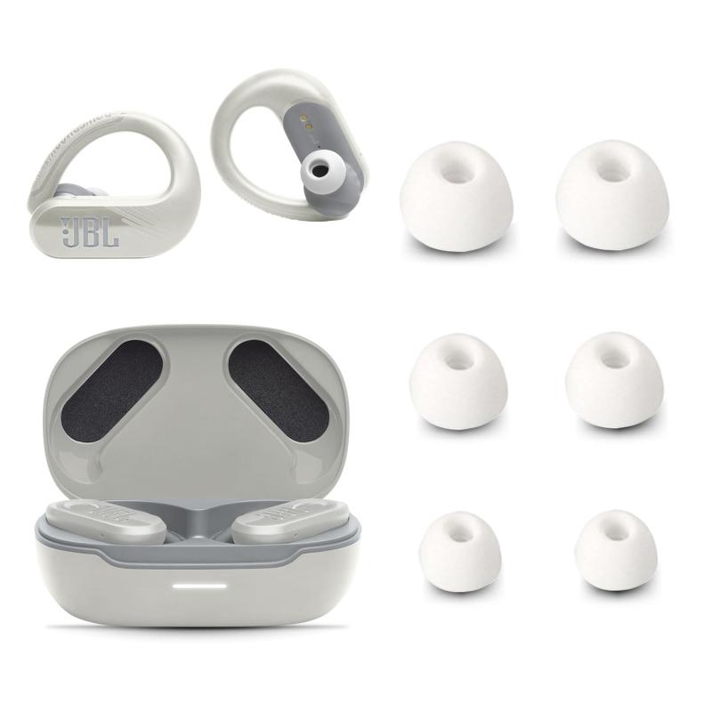 【NOUKAJU】 イヤーピース JBL Wireless Earphone Endurance Peak 3 イヤーホン 対応 イヤーチップ シリコン素材 (S/M/Lサイズ 各ペア) 滑り止め 柔らかい 耳垢ガード フィット感 脱落防止...