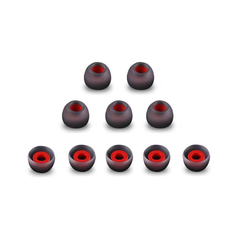 HUIKKJP シリコン交換用インナーイヤー型イヤーピースのヒント 10個セット ポータブルオーディオアクセサリ 柔らかい イヤホンイヤーピース【セット内容】10個セット。【やわらかいシリコン素材】潜在的には、快適さを身に着けて増加音質を向...