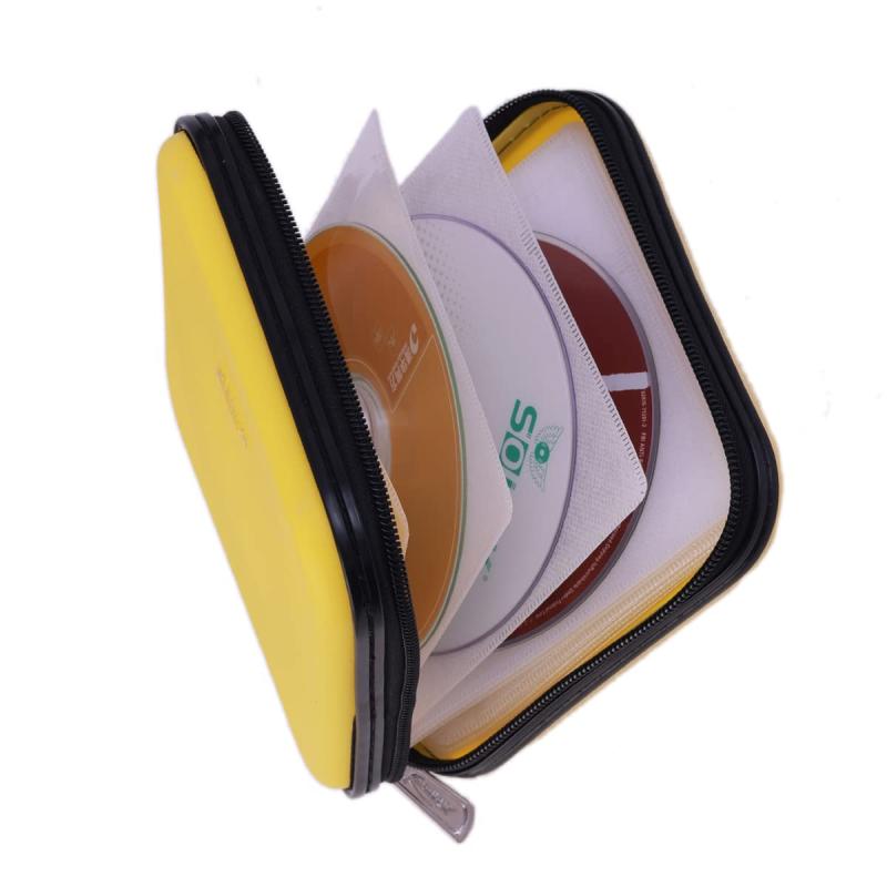 BEYLEG CD DVD ウォレット、32 容量高耐久、車用 DVD CD ケースホルダー、ポータブル DVD/VCD ストレージディスク、ハードシェル頑丈なケース、車用 CD ディスクホルダー、ブックレット、Blu-ray ウこの CD...
