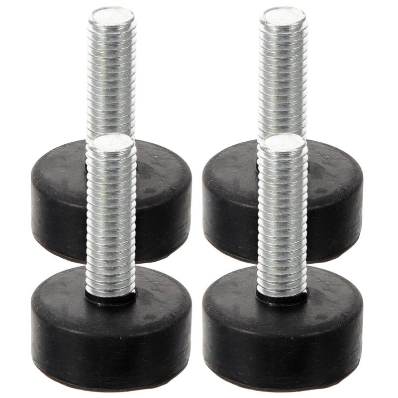 Mobestech アジャスター 家具 脚 4個セット 滑り止め 耐震性 ゴム 調整可能 M8*25*25mm 耐久性に パッド シャーシの脚 パッドマシンの脚 調整脚【家具レベリングフィート】ゴム製家具レベラーは、シャーシ、手工芸品、ディ...
