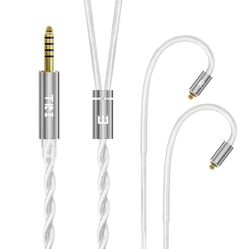 【TRI grace pro】mmcx 4.4mmリケーブル 5N-OCC Litz 612芯単結晶銅銀メッキケーブル 22 AWG標準で生産 4.4mmイヤホンアップグレードケーブル イヤフォン交換ケーブル SE846/SE535/SE2...
