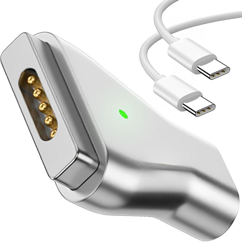USB Type C Magsafe2 急速充電アダプター T-Tip型磁気充電 マグセーフ2互換 変換 PD Mac 充電器【65W 87W 最大100W PD】2012-2017 MacBook Air、13/15インチの2012-20...