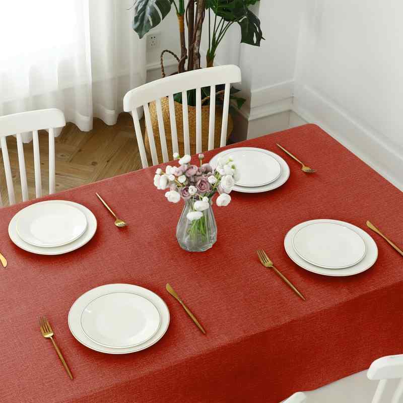 Softalker PVC Linen Tablecloth