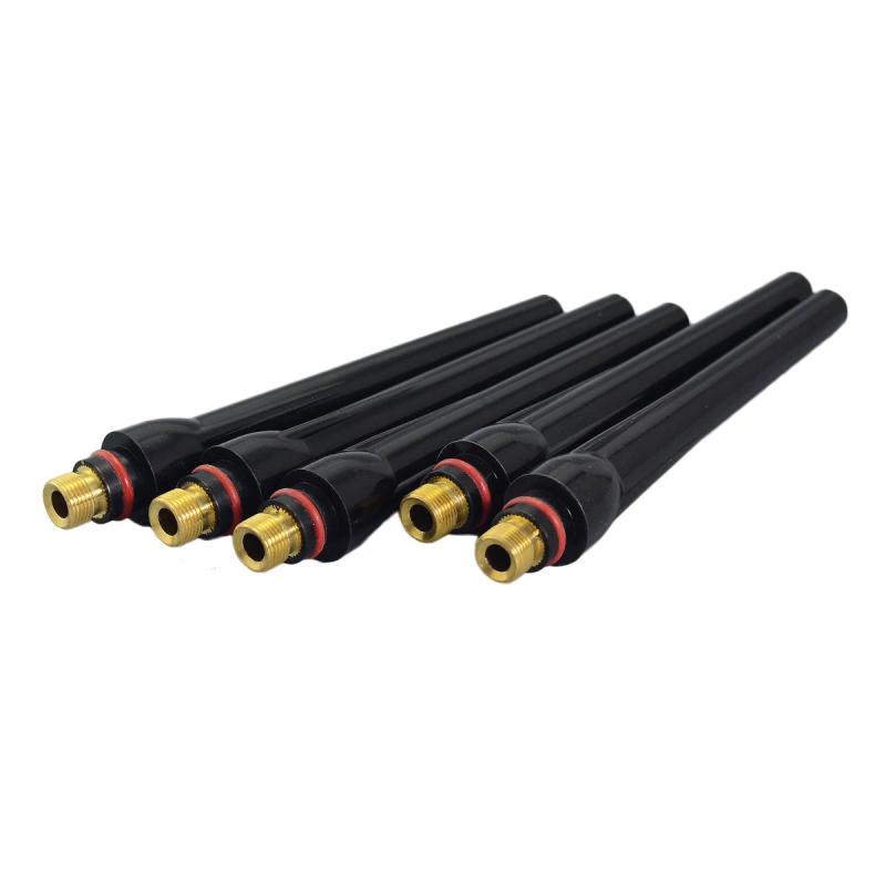 RIVERWELD 5個 TIG バックキャップ 57Y02 プラズマトーチに適合 SR WP-17 18 26 シリーズQQ300 DB PTA SR WP CK 17 18 26 TIG溶接トーチ用TIG バックキャップ（長い）参照番号...
