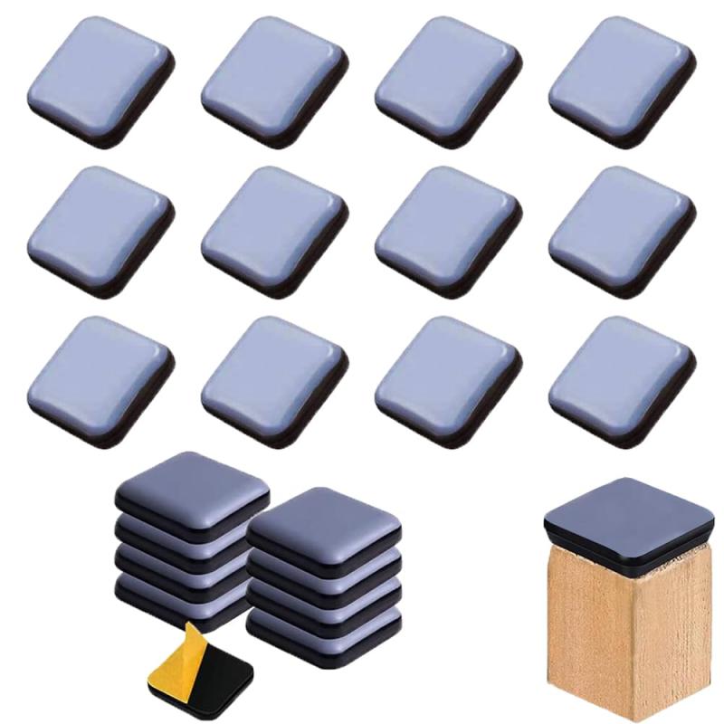 YAARUJEE 家具スライダー 25×25mm 20枚入り 粘着式家具移動パッド 家具すべーる 椅子脚カバー 滑るタイプ 取れない 傷防止 防音 便利グッズ イスの足 滑りやすく 敷居スベリ【家具の移動が簡単】家具スライダーを使用すると、...