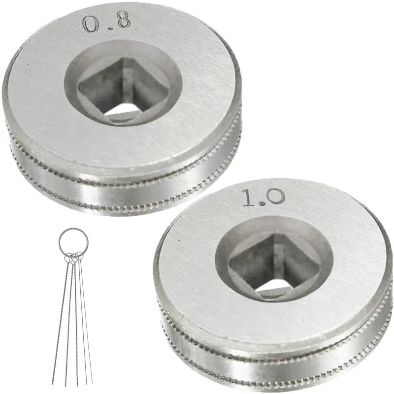 ワイヤ供給ドライブ ローラー 0.8 mm 1.0 mm ワイヤ ロール ホイール溶接機アクセサリー と互換性のあEATBALE MIG MAG 溶接機ワイヤ供給装置部品ローレット ドライブ ローラー用途： LRS-775S、SSJ-29ま...