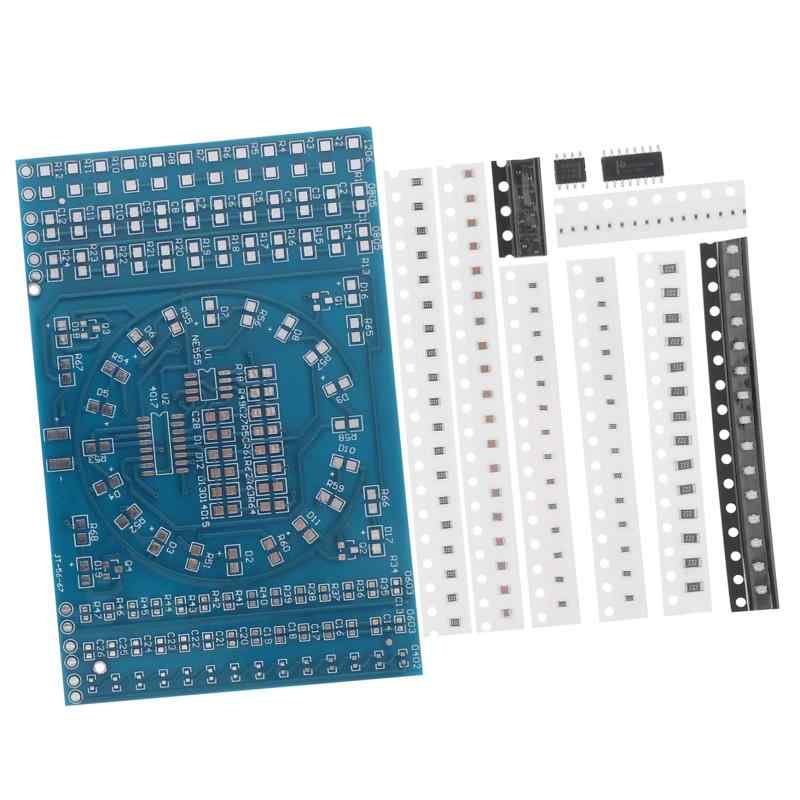 OSALADI はんだ付け練習キット Pcbボード コンポーネント付き Diy電子工作キット 9.00×6.00Cm 大人初心者向け はんだ技術向上用高機能はんだ付け練習キット：OSALADIのはんだ付け練習キットは、PCBボードと各種コン...