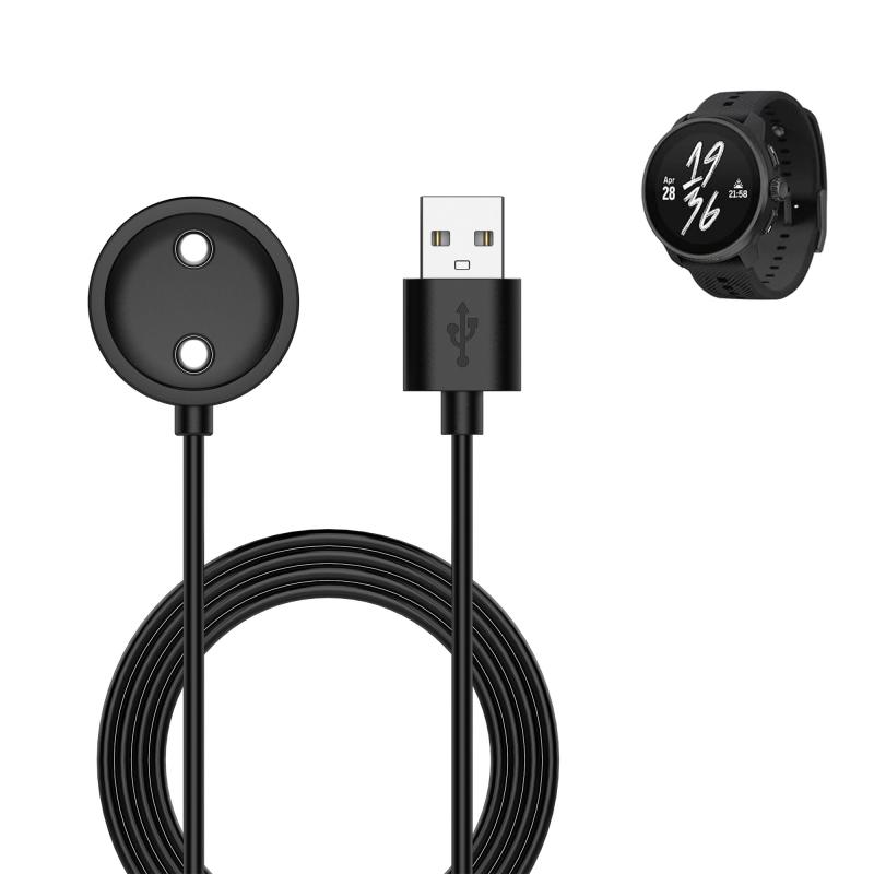 【RuenTech】Suunto Nautic S/Ocean/Vertical/9 Peak Pro/Race S/Race 対応充電器 スントスマートウォッチ充電スタンド クレードルホルダー 1m USB ケーブル付き 安全充電 軽量コ...