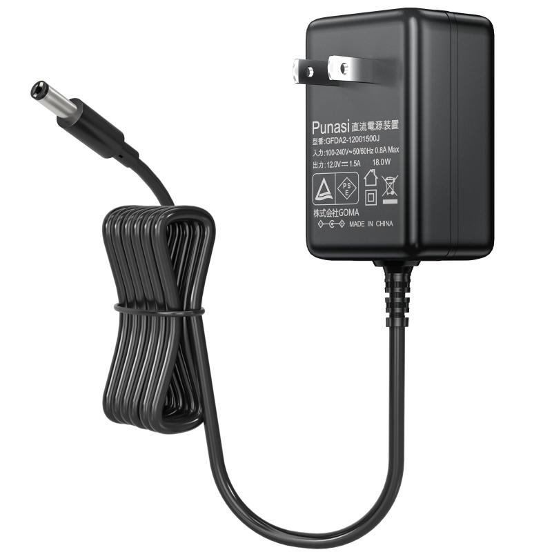 Punasi マキタ Makita用のACアダプタ 12V 1.5A マキタ 扇風機CF100D CF101D CF101DZ CF100DZ MKT102など対応 TE00000207 K25V120150J代替充電器適用モデル:CF10...
