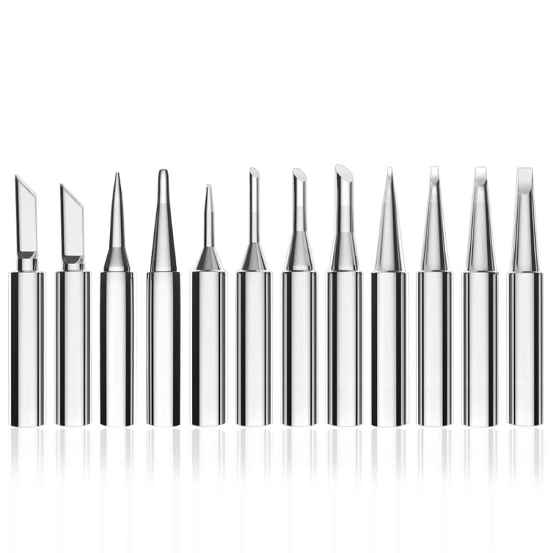 KeeYees 900M用こて先キット 12本入り 900M-T はんだごて先 交換こて先 T-SK T-K T-I T-B T-1C T-2C T-3C T-4C T-0.8D T-1.2D T-1.6D T-2.4D【12種類の形状】1...