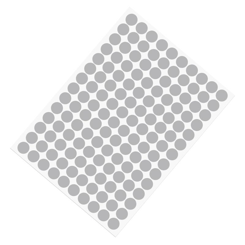 METALLIXITY ねじ穴カバーステッカー（直径12mm）1シートに140個入り PVC製 棚ピンシールキャップ防水- カップボード クローゼット 家具用 グレー[1]: 適用範囲- ブ ラケット、キャビネット、クローゼット、カップボー...