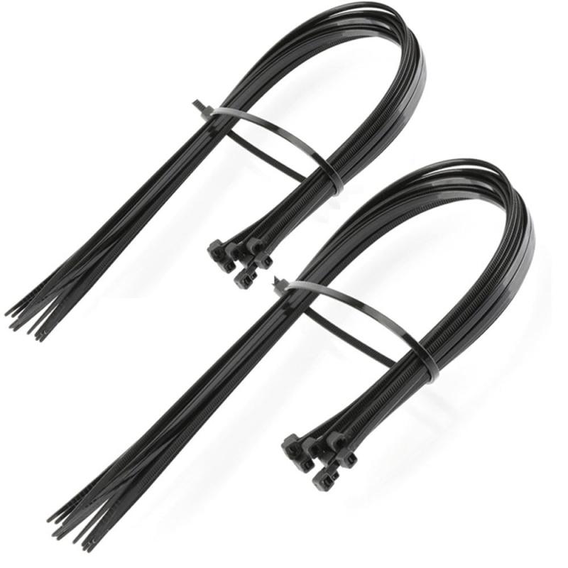 WANDEHO 40本結束バンド 屋外 耐久 ケーブルバンド インシュロック 長さ450mm 幅9mm 引張強度55kg 黒1：【产品规格】40本入、長さ:450mm 幅:7.6mm 引張強度:55kg。2：【セルフロック設計】 セルフロッ...