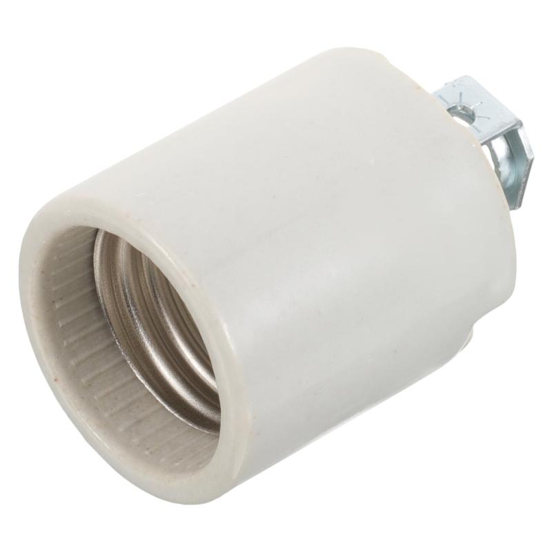 OSALADI E26 セラミックランプホルダー 陶器製 丸型ソケット ブラケット付き 耐熱 照明器具交換用ランプキット Diy用 80G 2.17×1.46×1.46インチ高耐熱セラミック素材採用: 燭台ソケットは丈夫なセラミックで作られ...