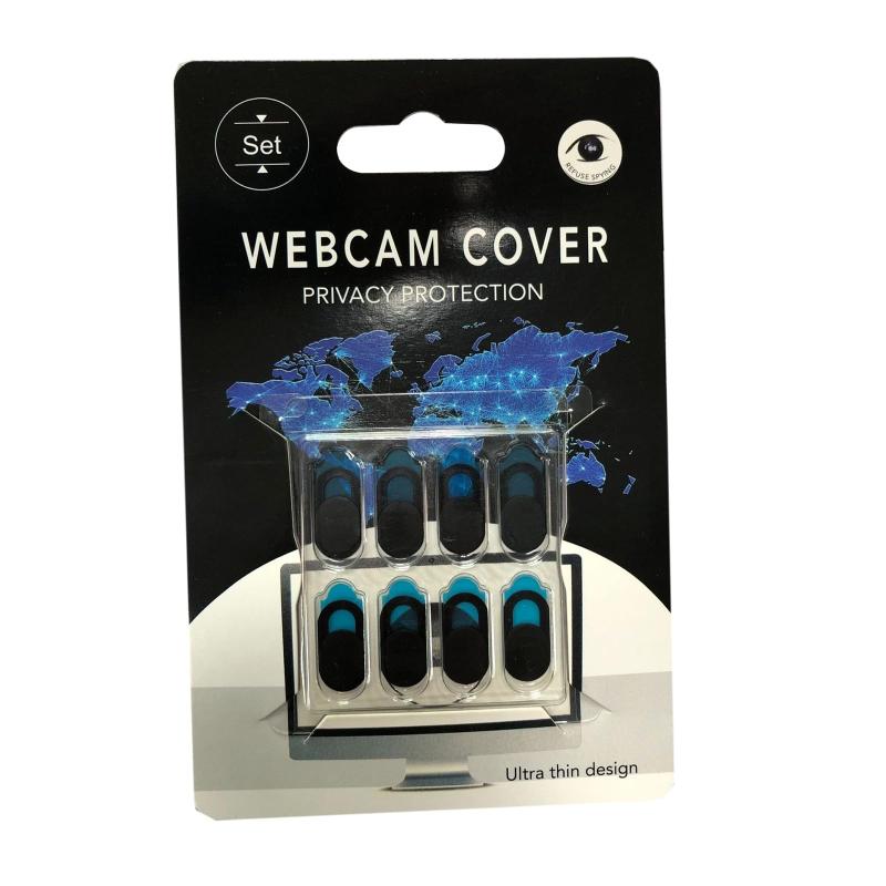 Akkerds ウェブカ メラカバー プラ イバシー 保護 Webcam Cover 盗撮防止機能付き webカメラ カバー タブレット ラップトップ 携帯電話 Phone/りんごなど 8個入り 黒【0.7 mm超薄型設計】設備の開閉に影響...