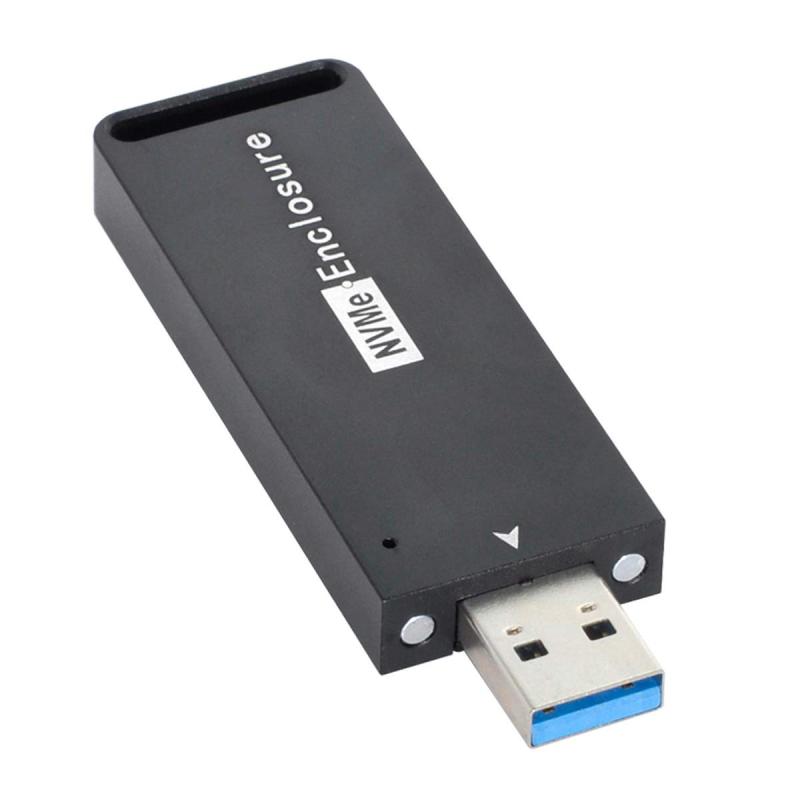 Xiwai USB 3.1 Gen2 10Gbps to NVME PCI-E M-Key ソリッドステートドライブ 外付けエンクロージャ 2230/2242mmUSB 3.1 Gen2 10Gbps - NVME PCI-E M-Key ...