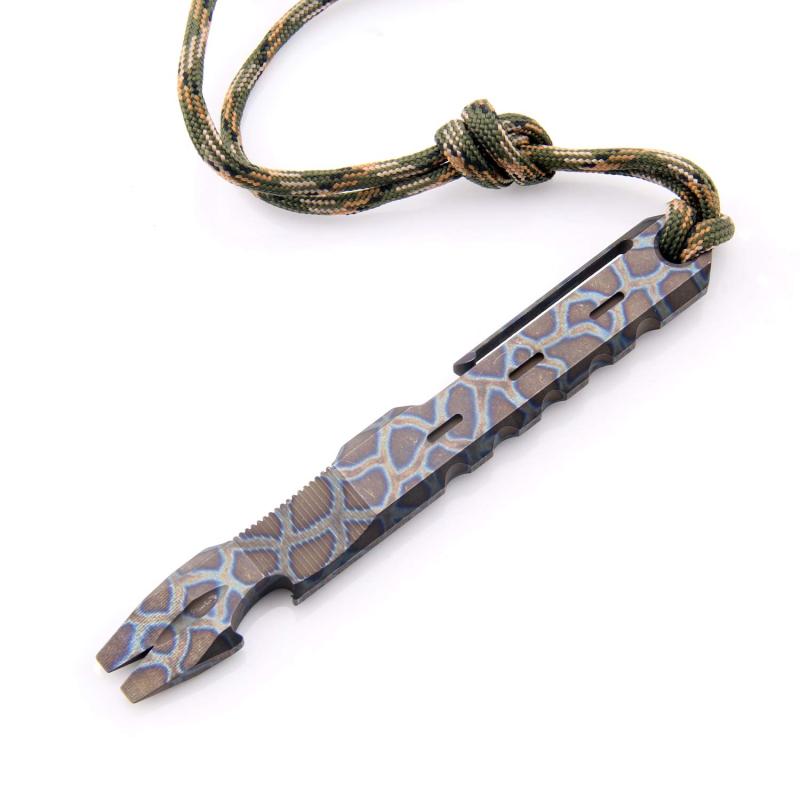 Titanium Pry Bar Crowbar Nail Puller Outdoor Survival With Pocket Clip Large Heavy Duty Lever EDC Multi-Function Tool by...