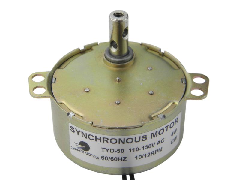 CHANCS TYD-50同期モータ110V AC 10-12RPM CW 右回りに 小型交流電動機 50/60Hz 4W パワーこれはTYD-50 AC 110V CW同期モーターで、消費電力が少なく、低ノイズ、小型、軽量、使いやすいです...