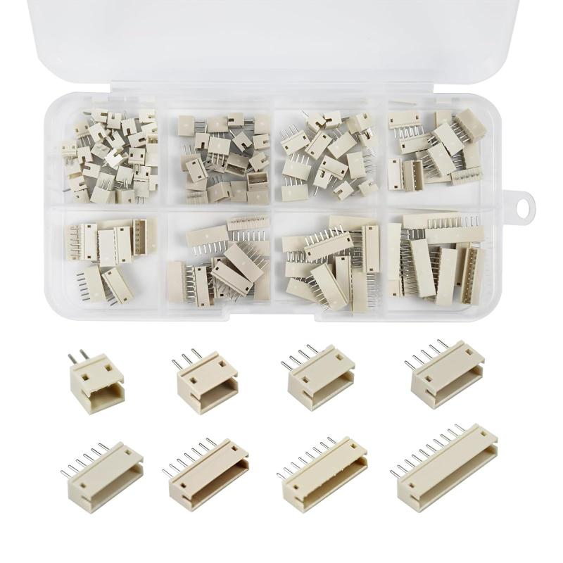 PENGLIN 117個ZH1.5mm JST コネクタプラグ 1.5mm ピッチ 2/3/4/5/6/7/8/10 ピンハウジング JST アダプタ ZH1.5mm コネクタ仕様 -- 名前: ZH ストレート ピン プラグ キット。合計...