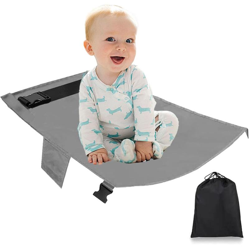 VorsiPro 子供用飛行機シートエクステンダー 子供と赤ちゃんのためのフットハンモック 幼児用飛行機シートベッド ナイロン 軽量 折りたたみ式 飛行機フットハンモック ポータブル幼児旅行
